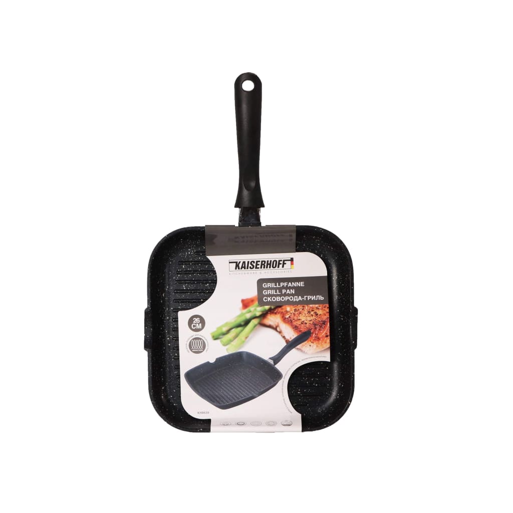 KAISERHOFF Grill pan 28 x 28 cm with marble surface – Royal Brands Co