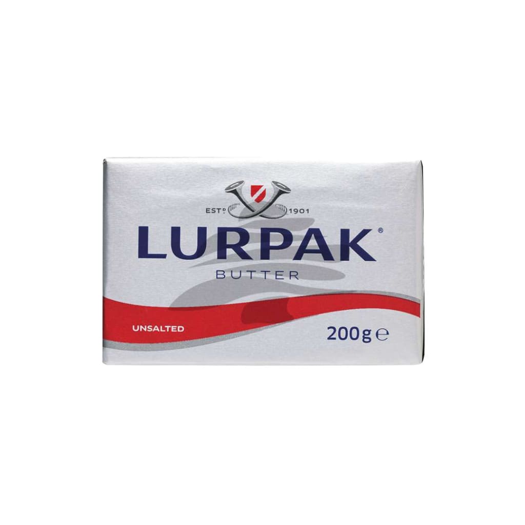 Lurpak Butter Block Unsalted 200g x 40 Blocks – Royal Brands Co