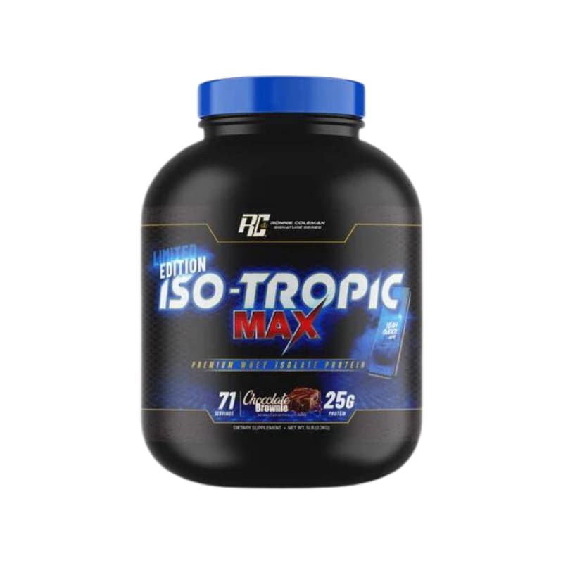 Ronnie Coleman Iso-Tropic Max Protein Isolate 71 Scoops - BLACK Editio ...